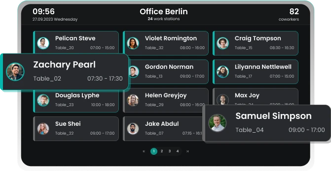 Affichage des présences | Flexopus